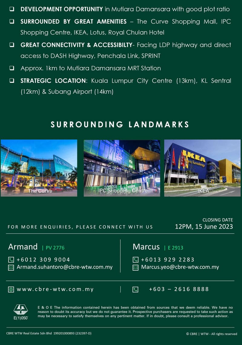 1.58-acre Commercial Land with Development Potential - CBRE | WTW