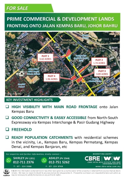 PRIME COMMERCIAL & DEVELOPMENT LANDS FRONTING ONTO JALAN KEMPAS BARU ...