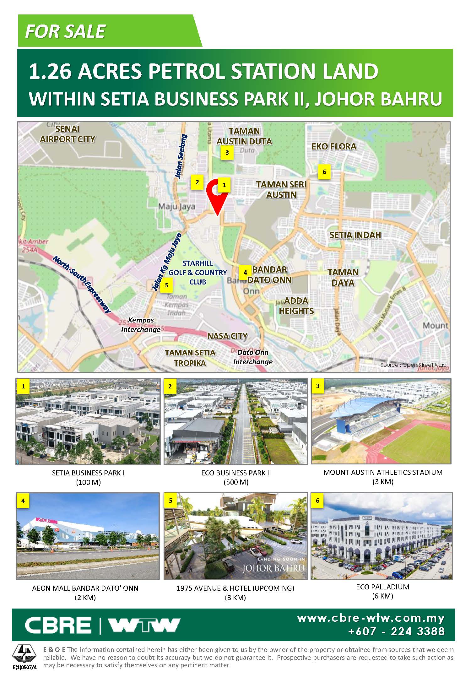 1.26 ACRES PETROL STATION LAND WITHIN SETIA BUSINESS PARK II, JOHOR BAHRU – CBRE | WTW