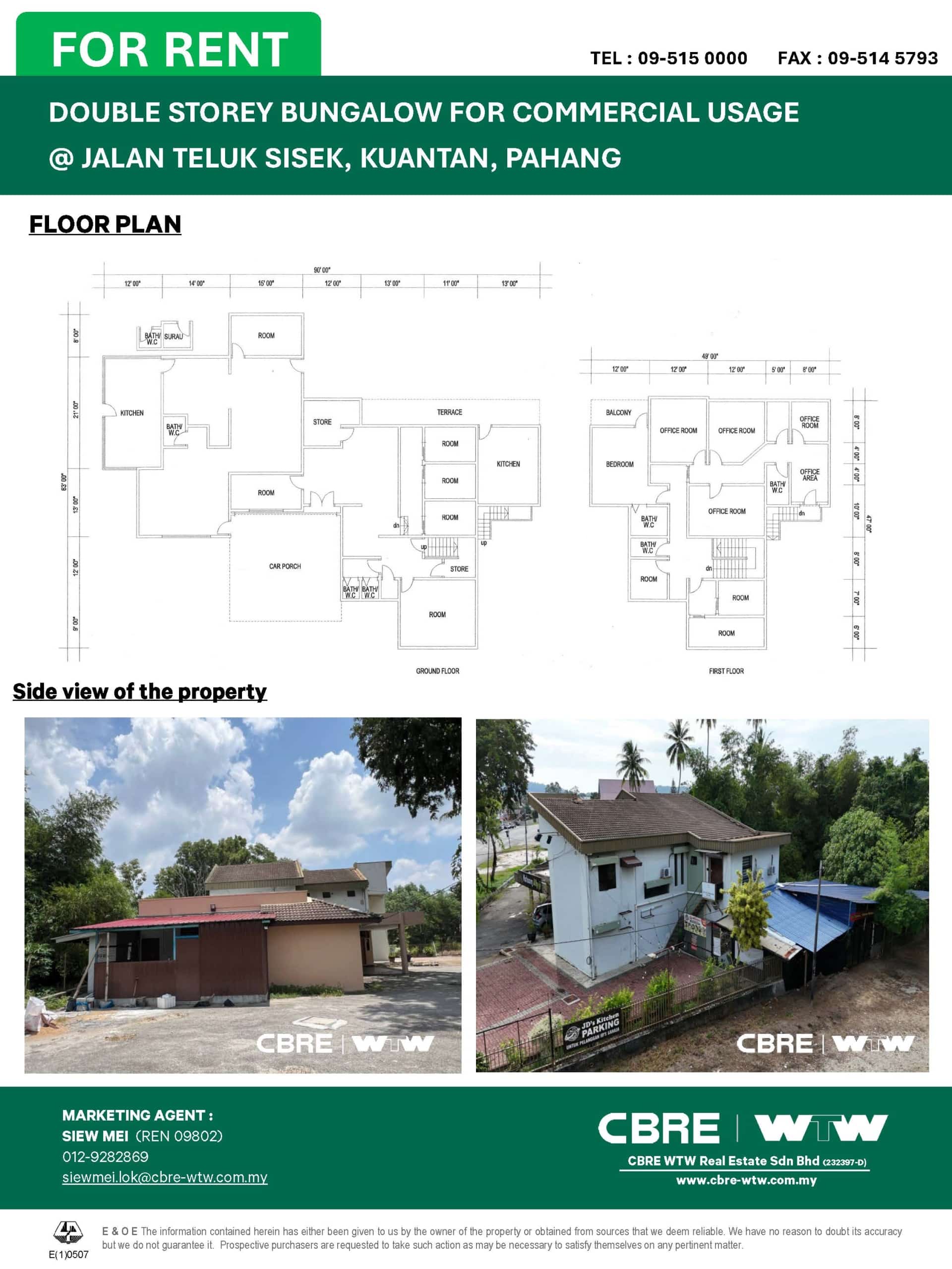 DOUBLE STOREY BUNGALOW FOR COMMERCIAL USAGE @ JALAN TELUK SISEK ...